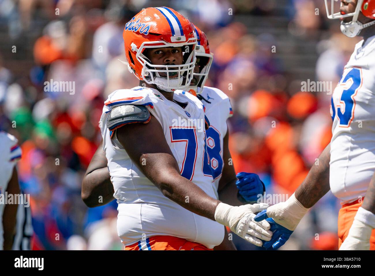 GAINESVILLE, FL - APRIL 12: Florida Gators offensive lineman Noel ...