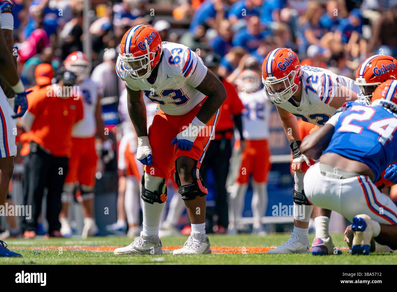 GAINESVILLE, FL - APRIL 12: Florida Gators offensive lineman Caden ...