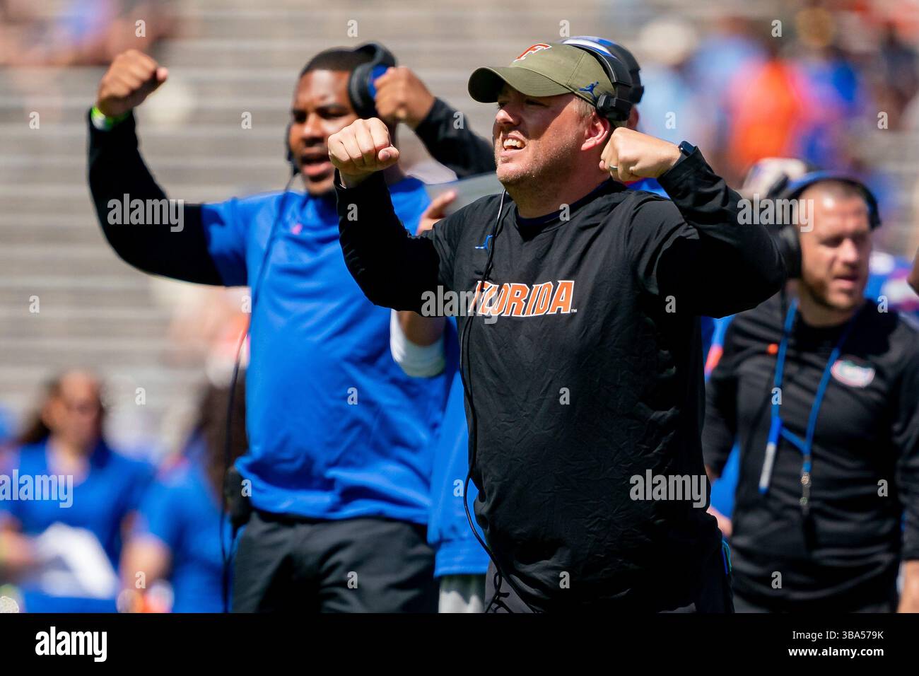 GAINESVILLE, FL - APRIL 12: Florida Gators quality control coach Blake ...