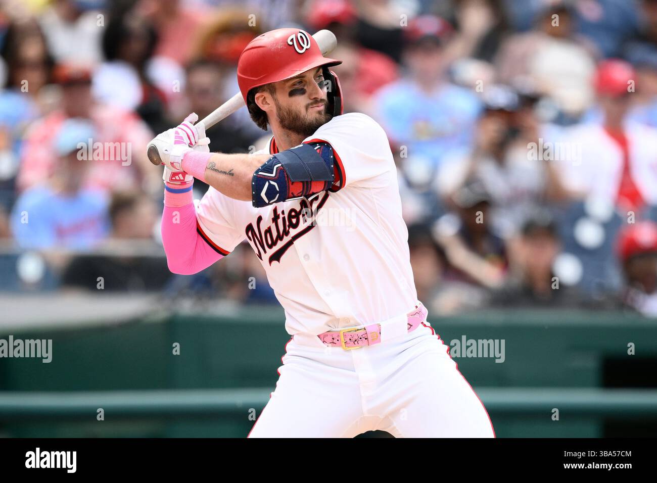 Washington Nationals' Dylan Crews in action during a baseball game ...