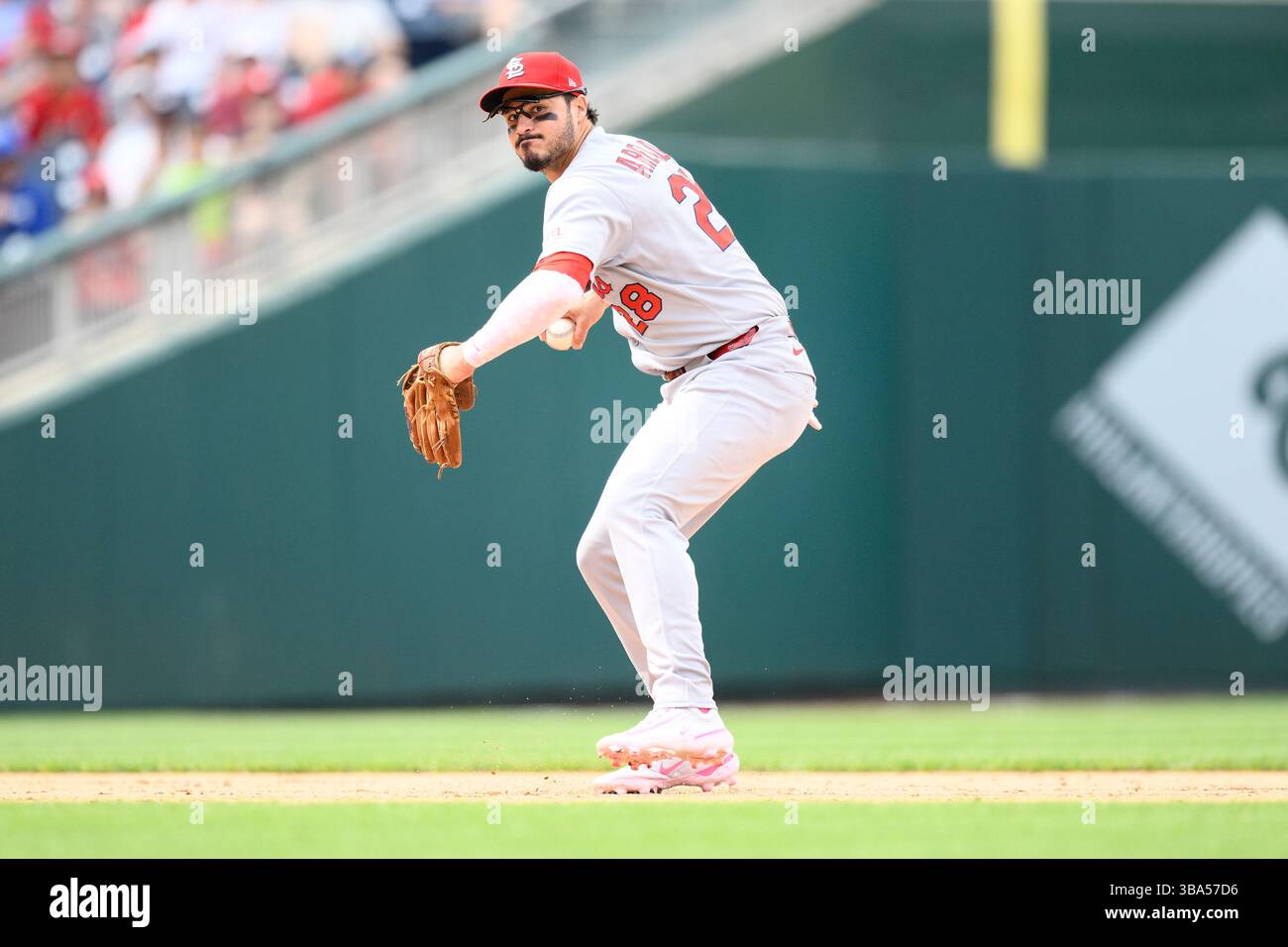 St. Louis Cardinals third baseman Nolan Arenado (28) in action during a ...