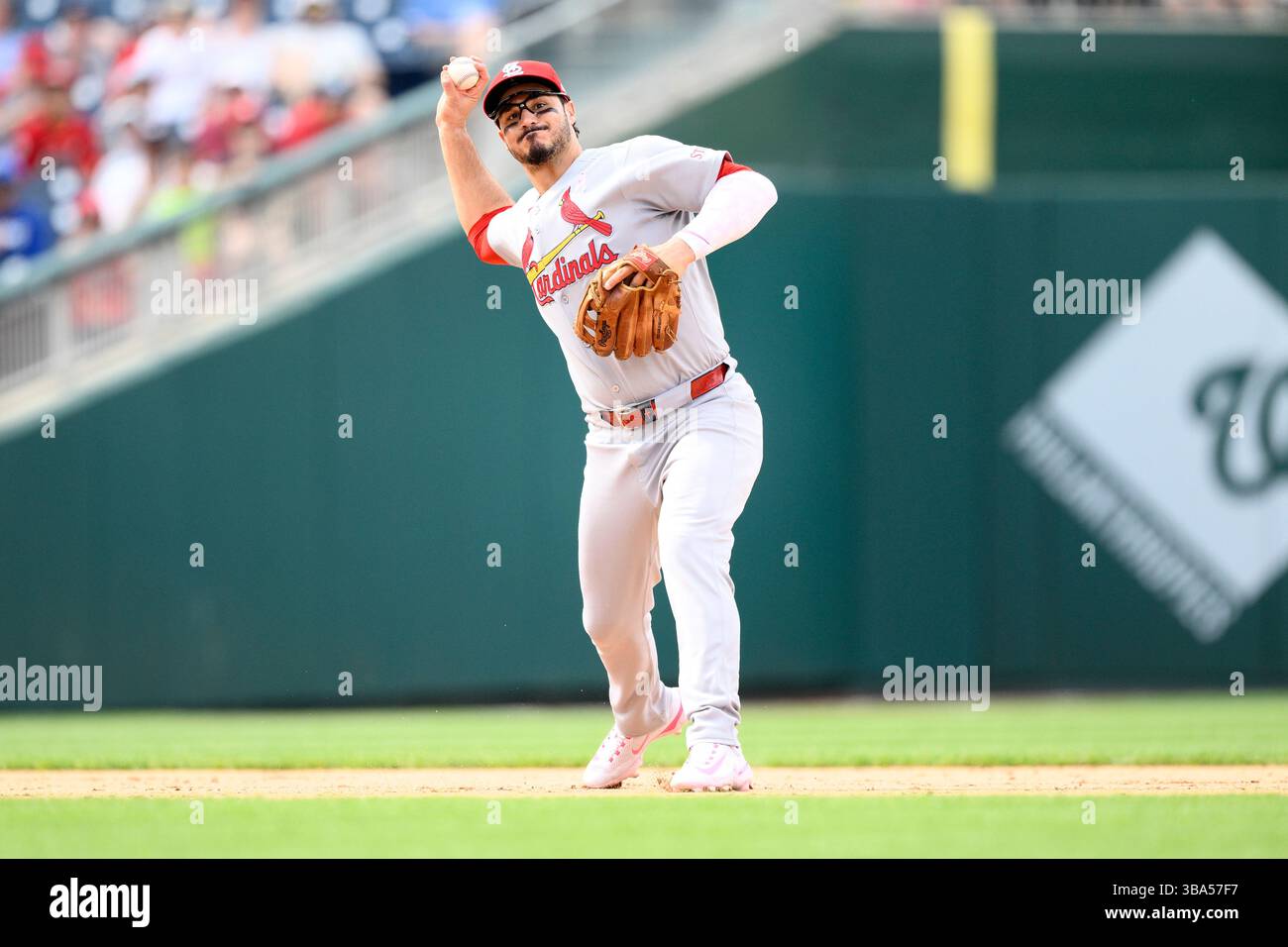 St. Louis Cardinals third baseman Nolan Arenado (28) in action during a ...