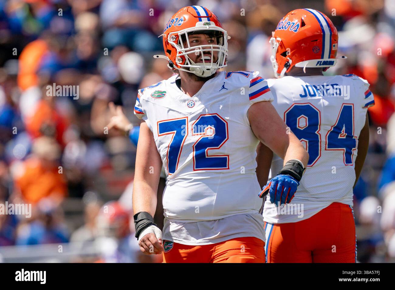 GAINESVILLE, FL - APRIL 12: Florida Gators offensive lineman Bryan ...