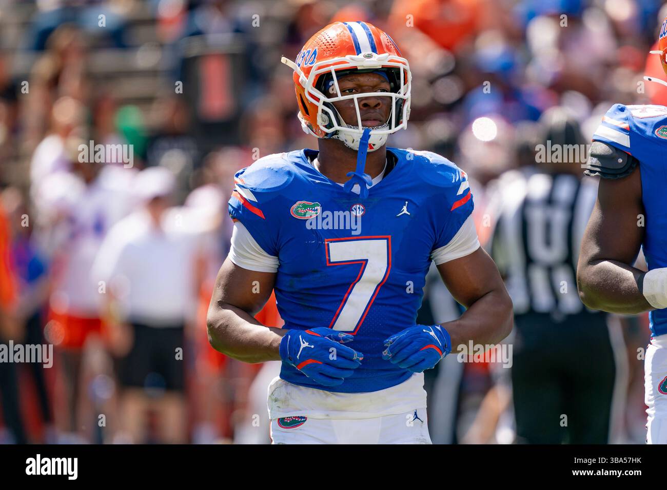 GAINESVILLE, FL - APRIL 12:Florida Gators defensive back Ty Jackson (7 ...
