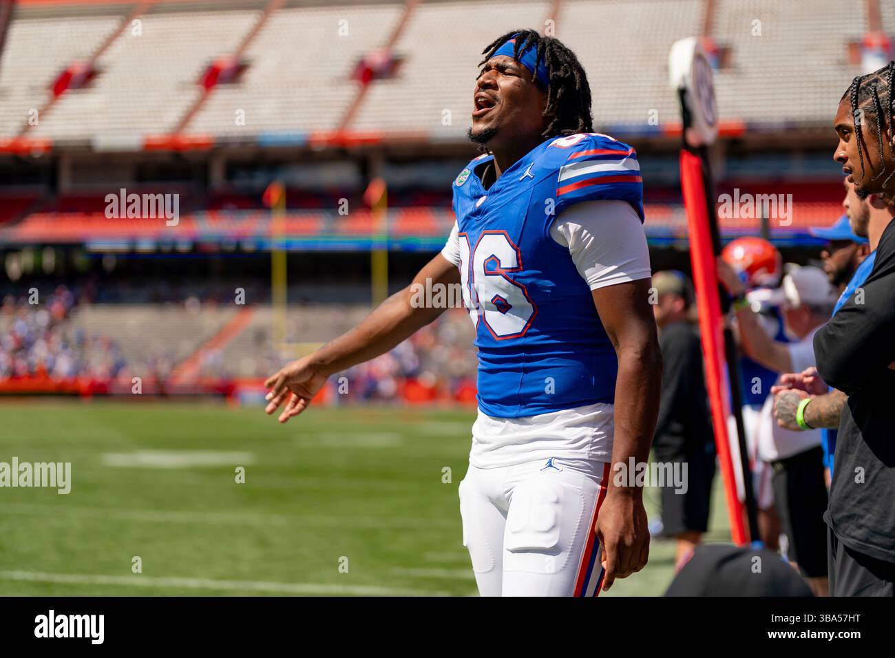 GAINESVILLE, FL - APRIL 12: Florida Gators tight end Tony Livingston ...