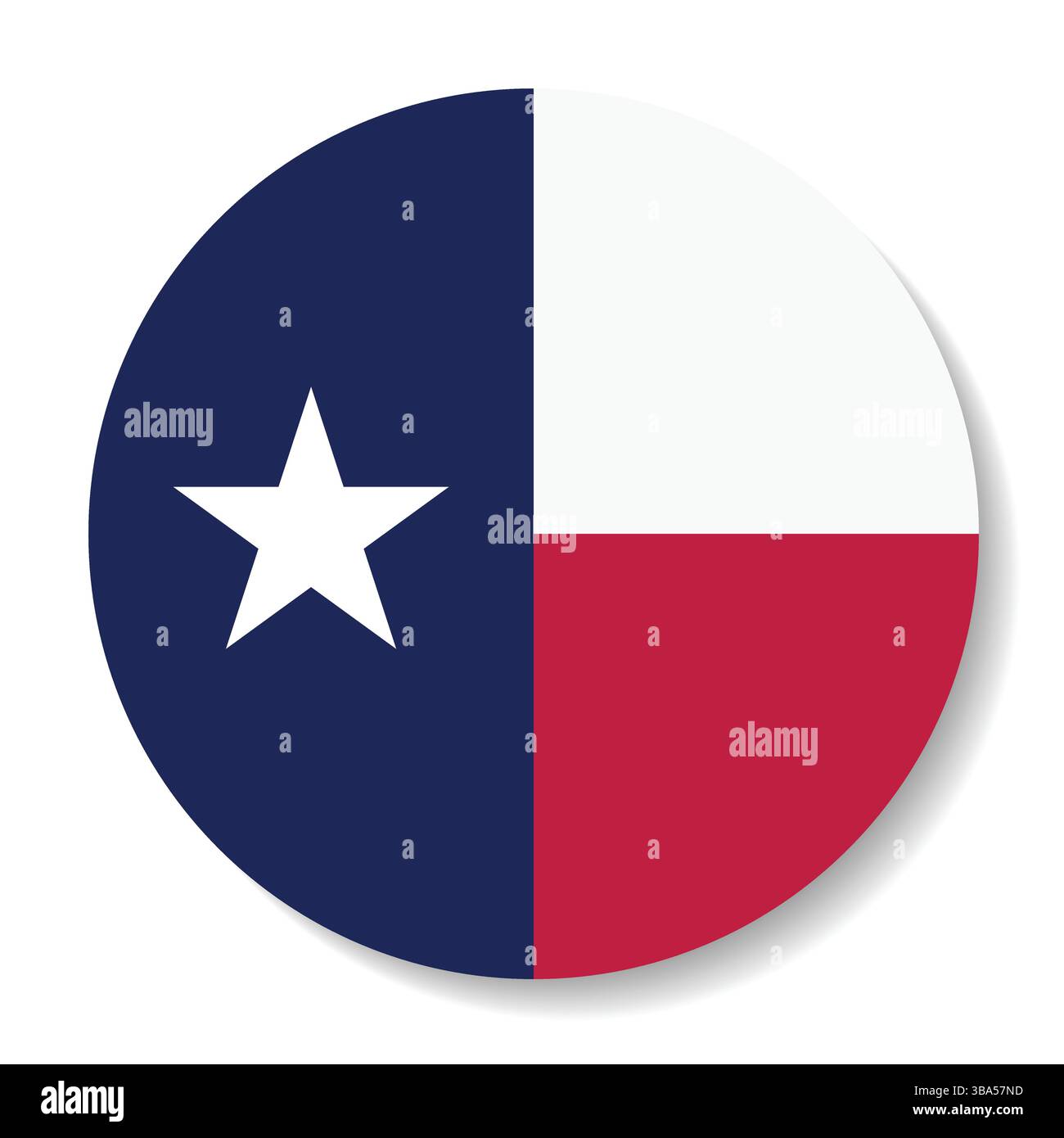 Flag of Texas. Texas circular flag logo icon computer vector ...