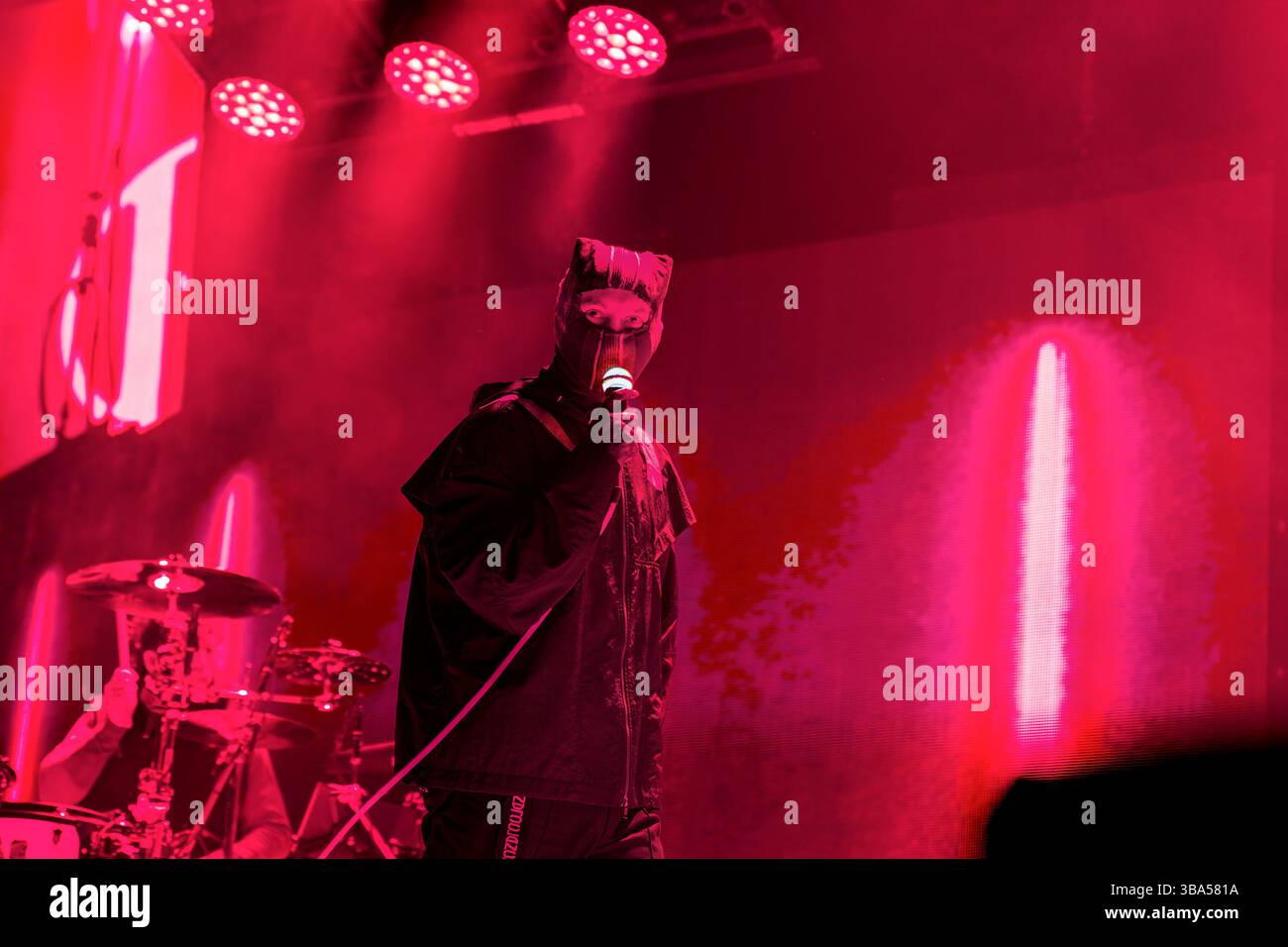 Manchester, UK. 11th May, 2025. Tyler Joseph (vocals, piano, bass) of ...