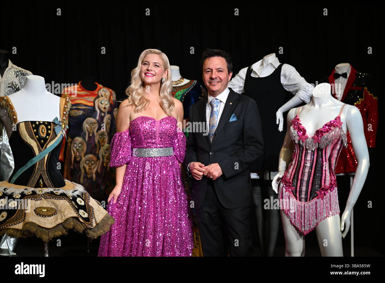 Melbourne, Australia. 12th May, 2025. Actor Lucy Durack (left) and ...