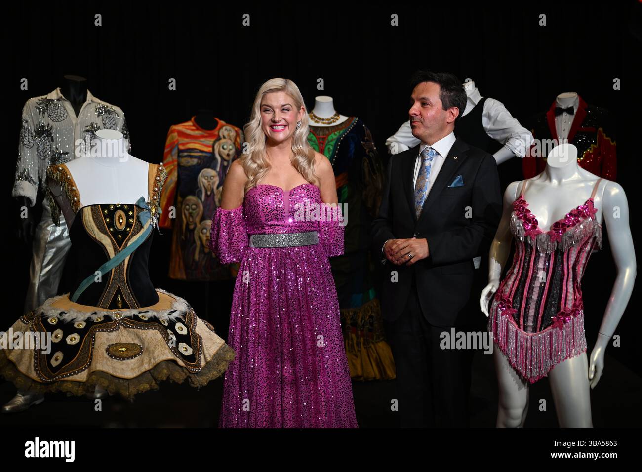 Actor Lucy Durack (left) and musician John Foreman pose for a photo ...