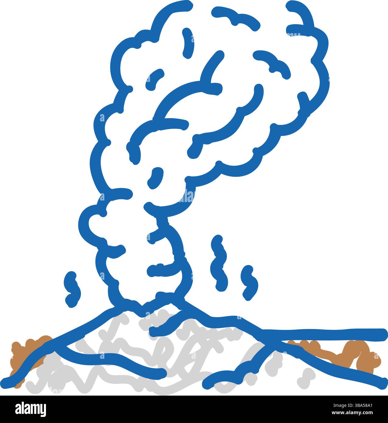steam geothermal energy icon doodle illustration Stock Vector Image ...