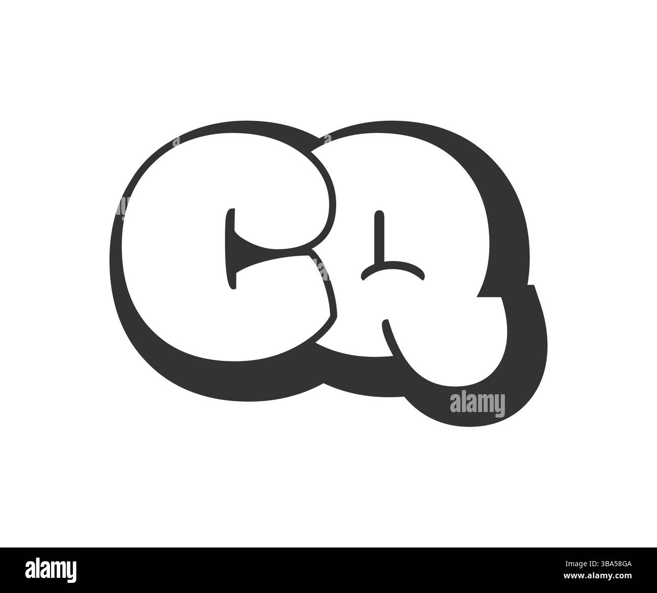 Curve text in graffiti style hi-res stock photography and images - Alamy