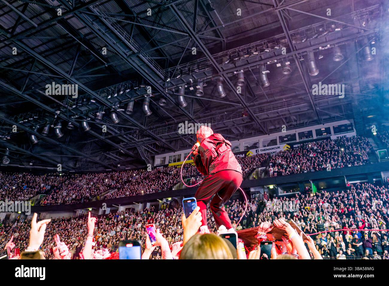 Manchester, UK. 11th May, 2025. Tyler Joseph (vocals, piano, bass) of ...