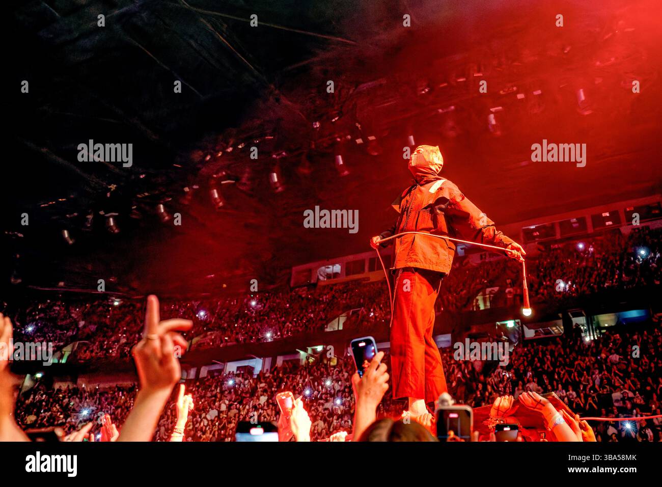 Manchester, UK. 11th May, 2025. Tyler Joseph (vocals, piano, bass) of ...