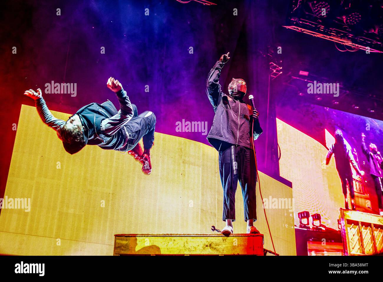 Manchester, UK. 11th May, 2025. Josh Dun (drums) and Tyler Joseph ...