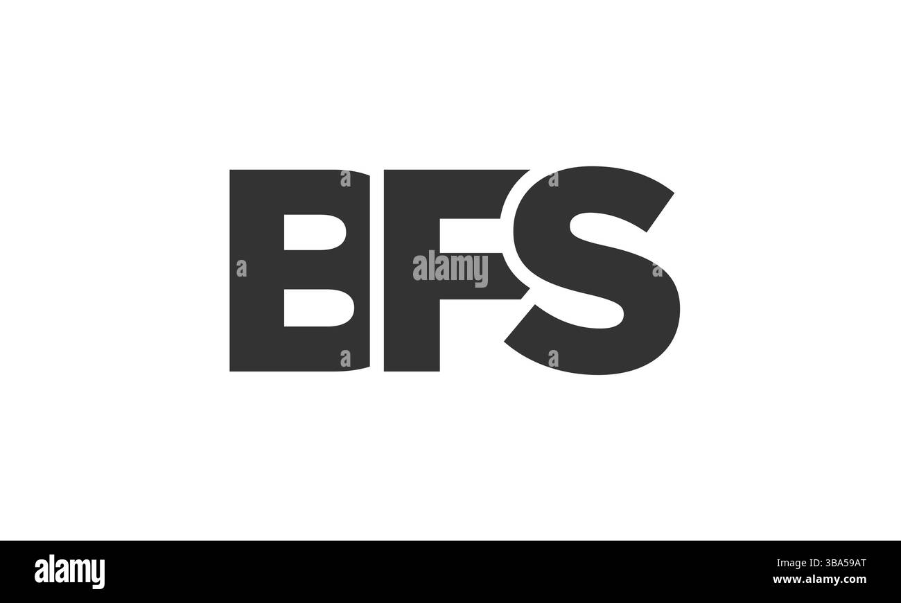 BFS logo design template with strong and modern bold text. Initial ...