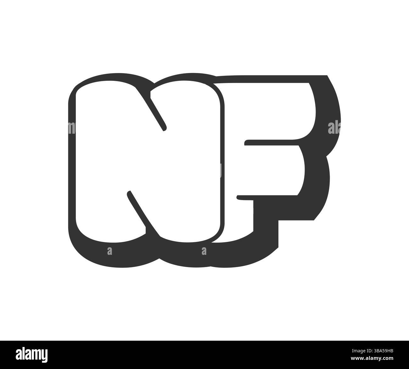 Letter logo bubble effect Cut Out Stock Images & Pictures - Alamy