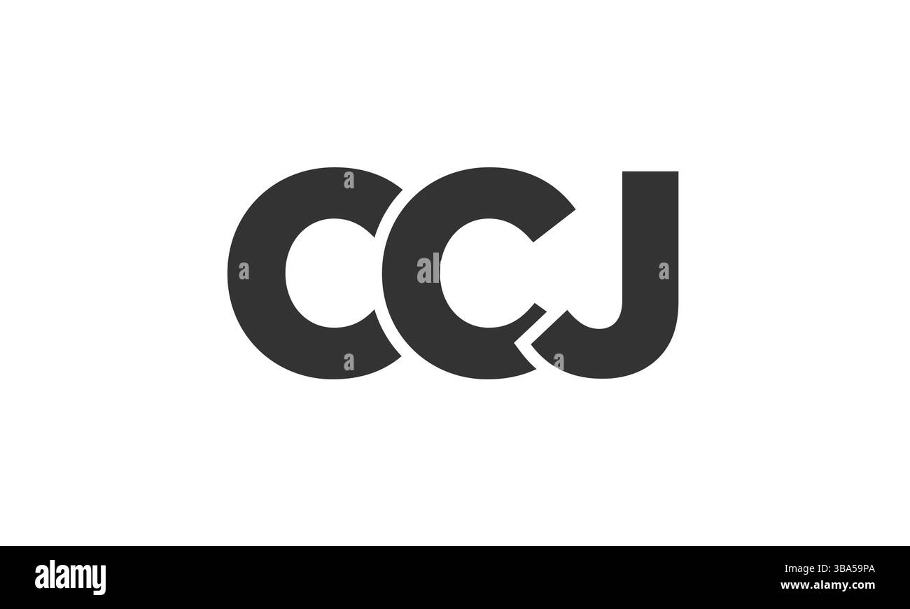 Ccj logo design Stock Vector Images - Alamy