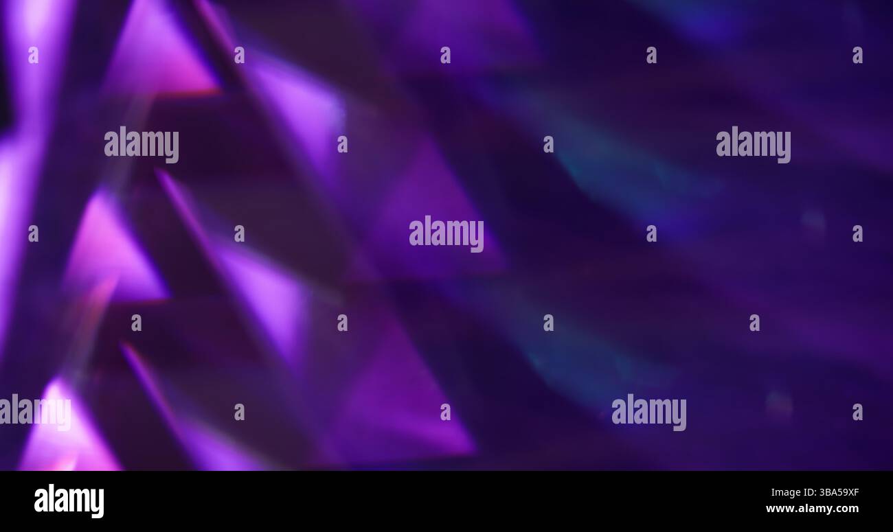 Blurred light triangles. Energy geometric. Purple blue colorful ...