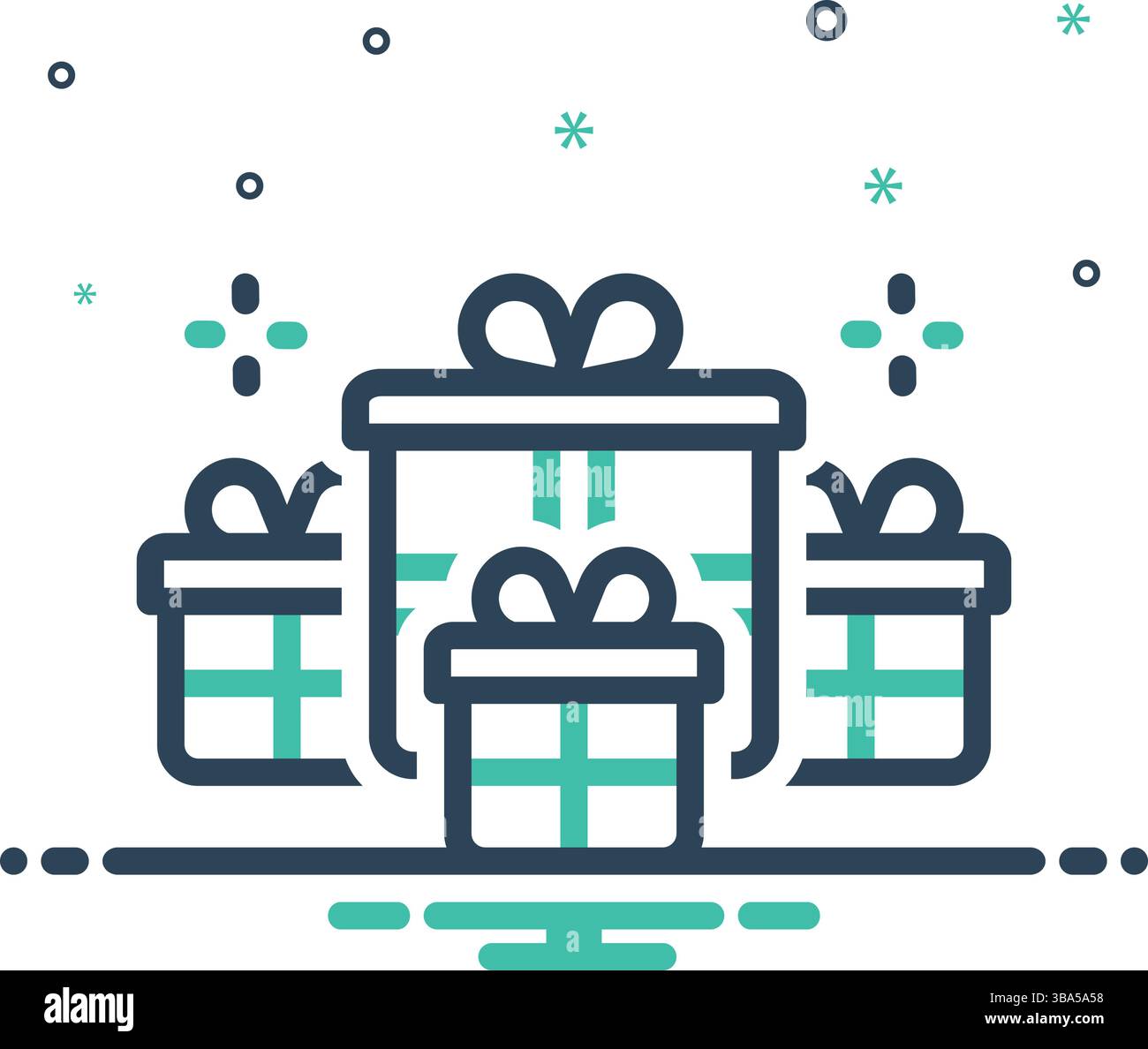 Icon present giveaway Stock Vector Images - Alamy