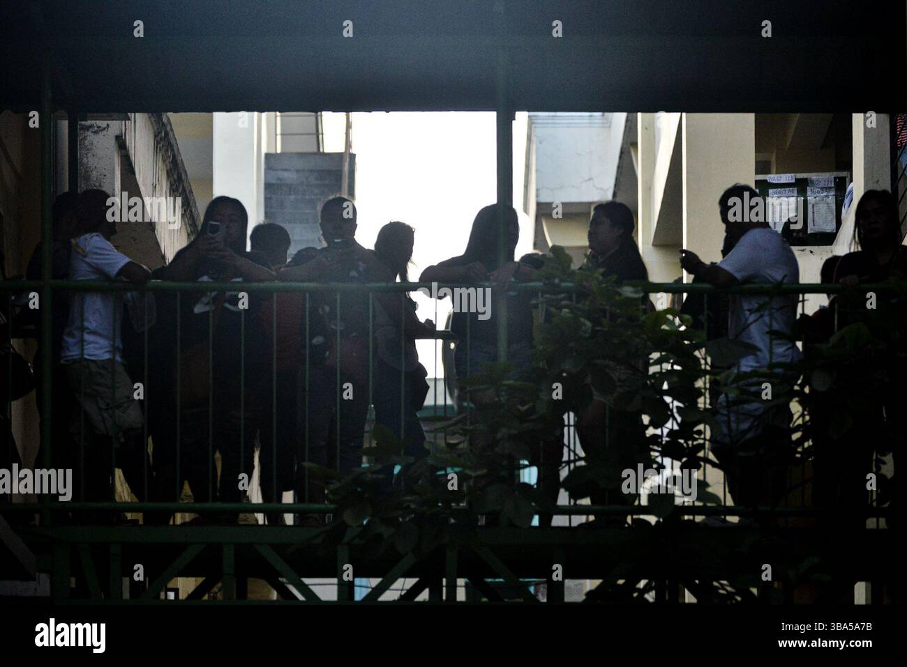 Manila, Ncr, Phillippines. 12th May, 2025. Filipino line up to vote for ...