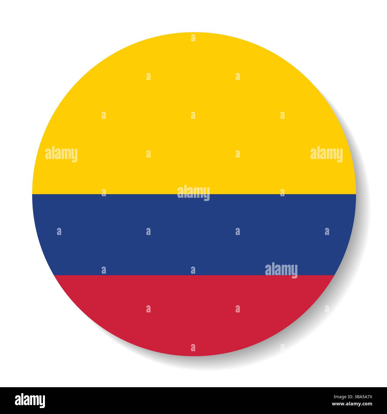 Flag of Colombia. Colombia button flag logo icon computer vector ...