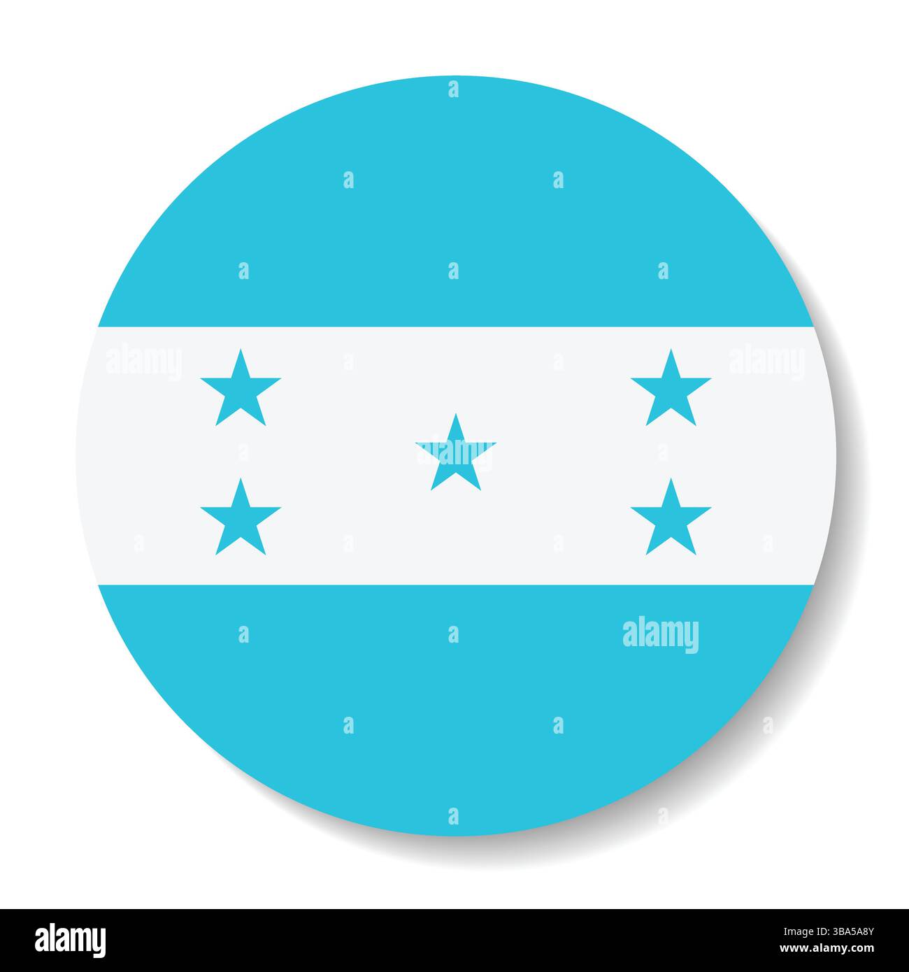Flag of Honduras. Honduras button flag logo icon computer vector ...