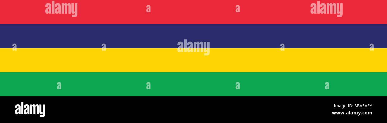 Flag of Mauritius. Mauritius flag long banner digital vector ...