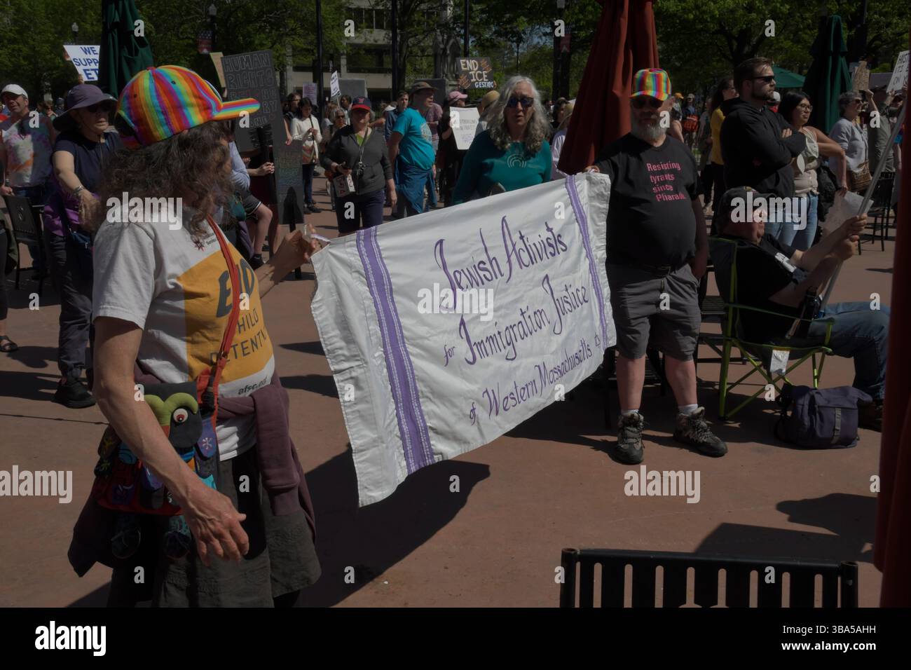 May 11, 2025, Worcester, Ma, USA: Angry residents demonstrate on ...
