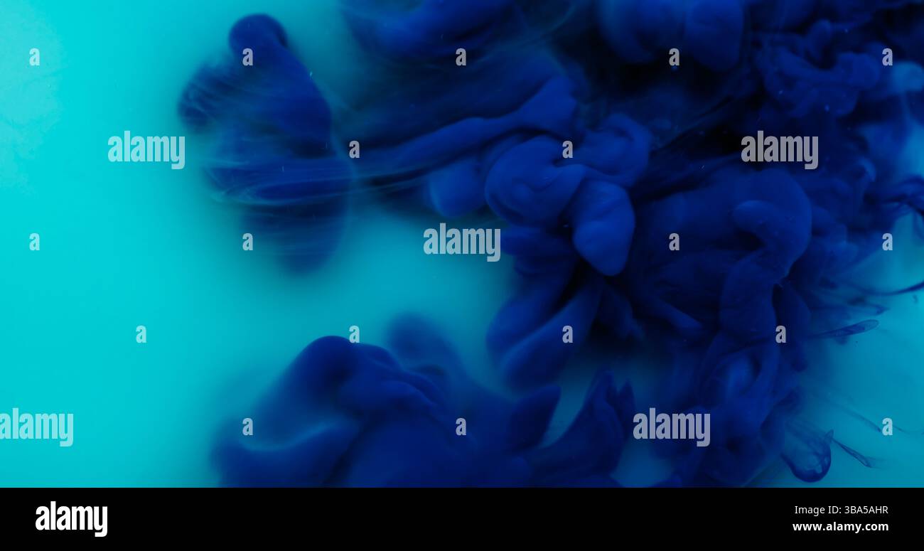 Paint background. Color smoke. Blur blue water mist chemical emulsion ...