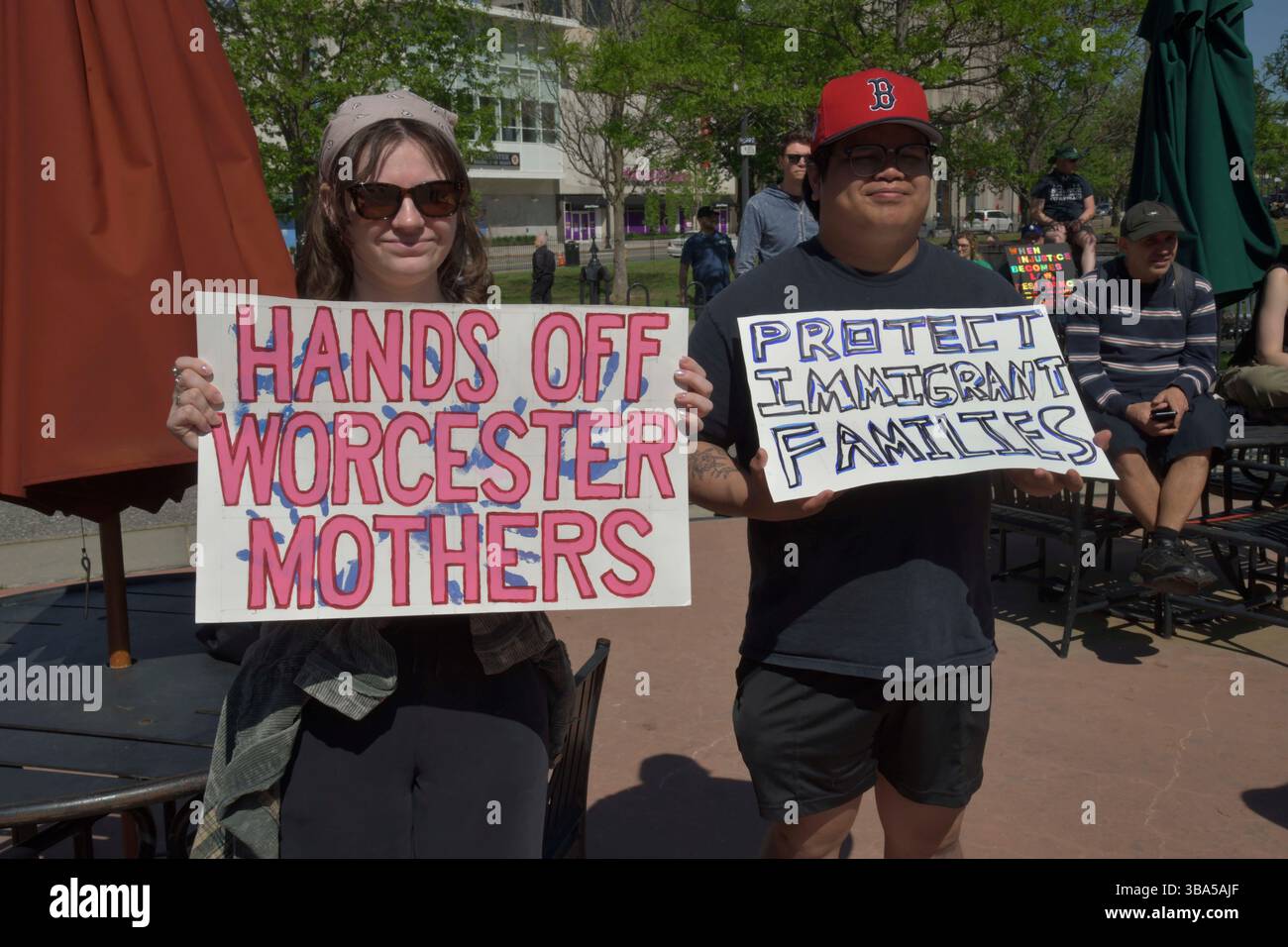 May 11, 2025, Worcester, Ma, USA: Angry residents demonstrate on ...