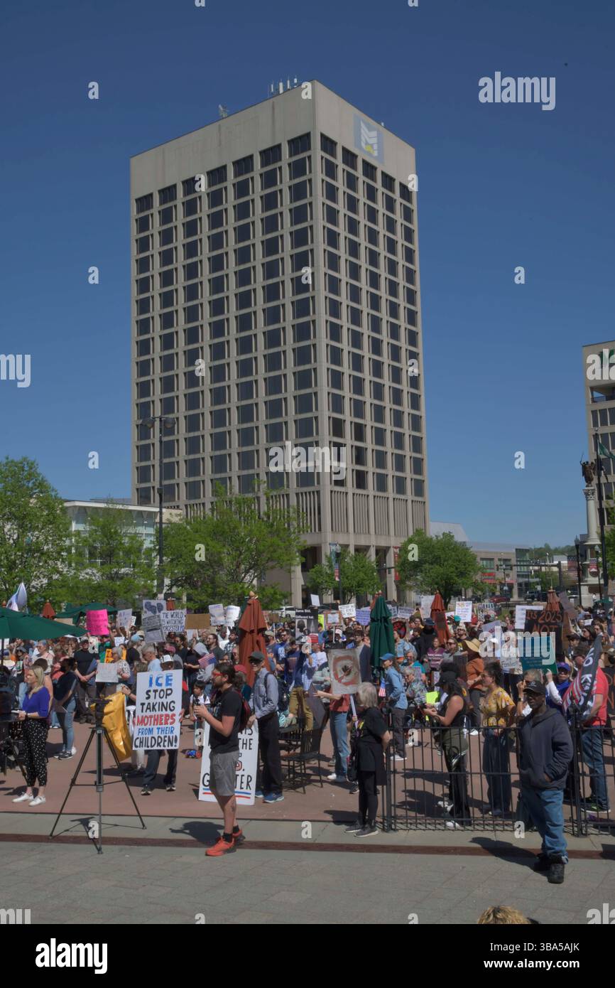 May 11, 2025, Worcester, Ma, USA: Angry residents demonstrate on ...