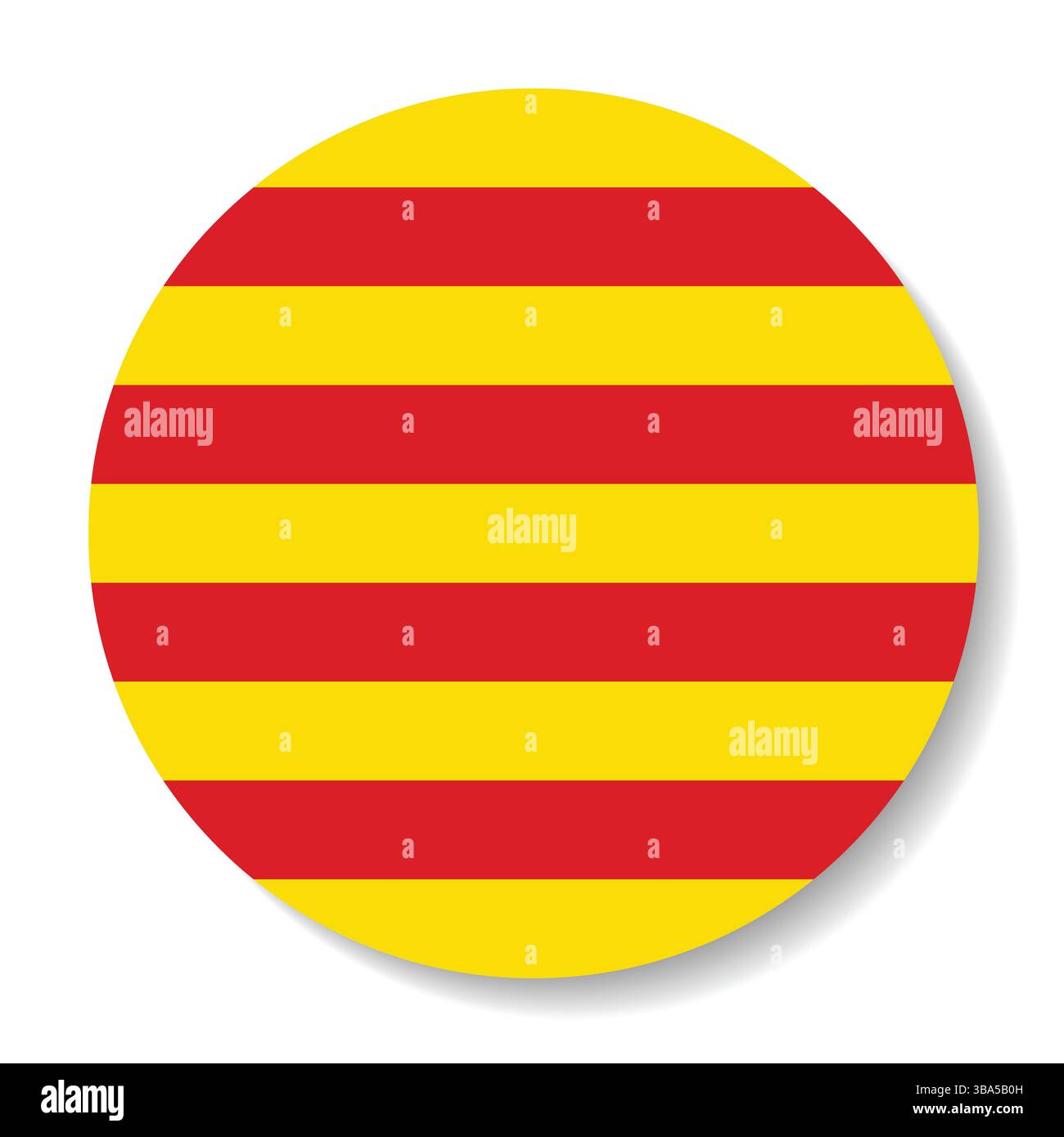 Flag of Catalonia. Catalonia button flag logo icon computer vector ...