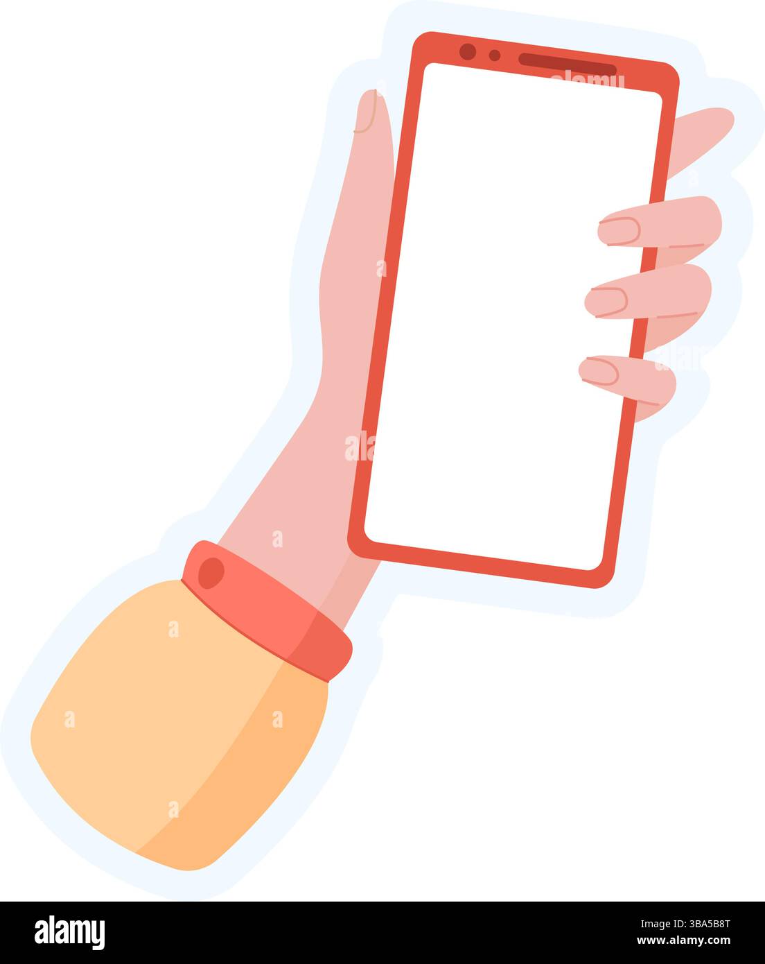 Character sticker mockup Stock Vector Images - Alamy