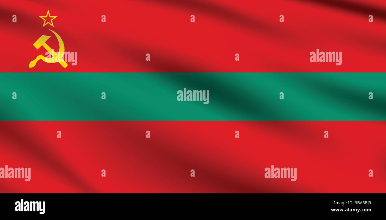 Flag of Transnistria. Transnistria flag official colors and proportion ...