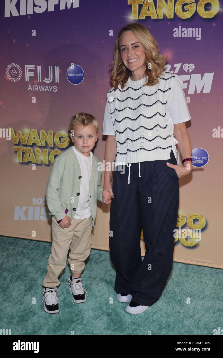 Sarah Tiana and Cage Brockman attends iHeartRadio's 102.7 KIIS FM Wango ...