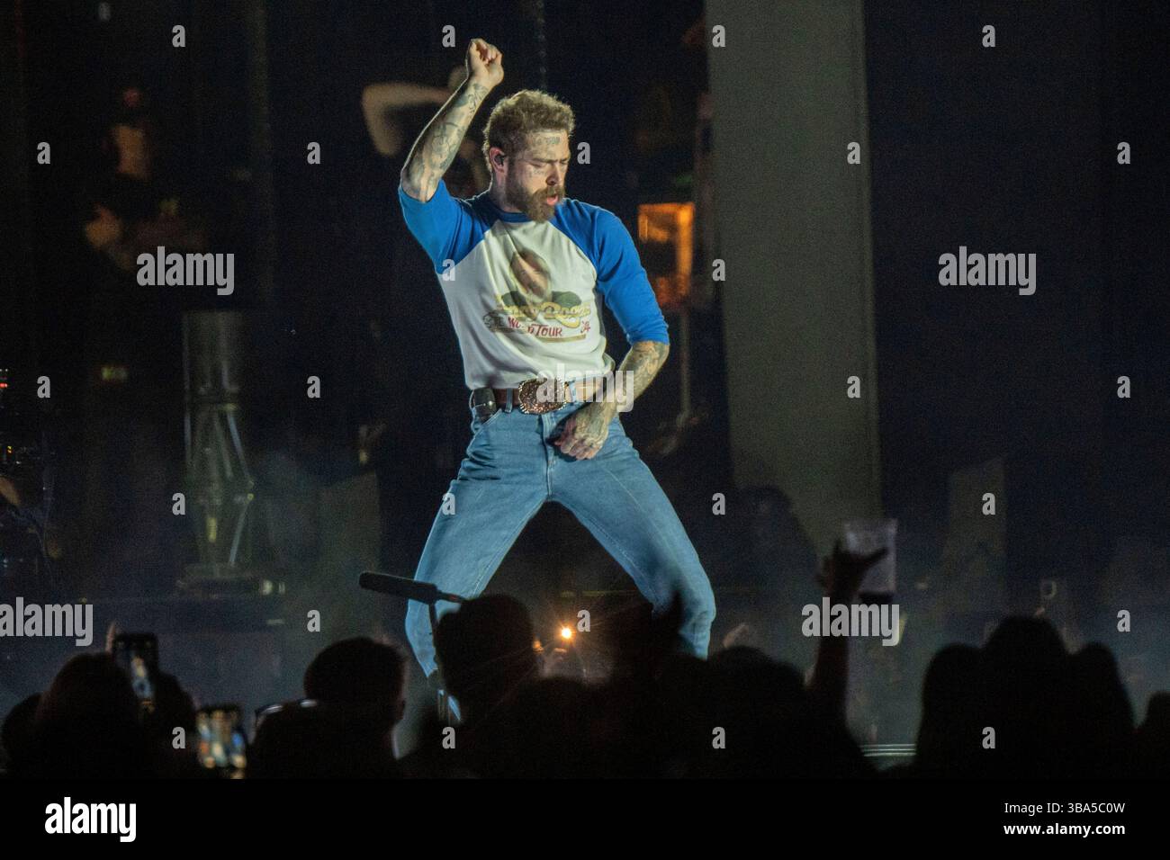 Post Malone performs during the The BIG ASS Stadium Tour on Sunday, May ...