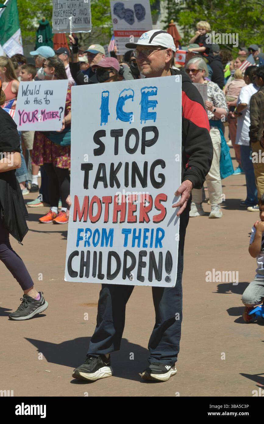 May 11, 2025, Worcester, Ma, USA: Angry residents demonstrate on ...