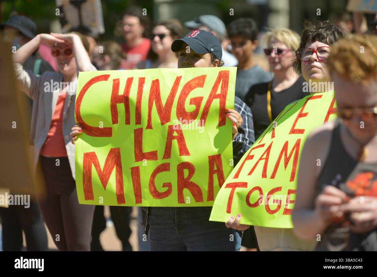 May 11, 2025, Worcester, Ma, USA: Angry residents demonstrate on ...