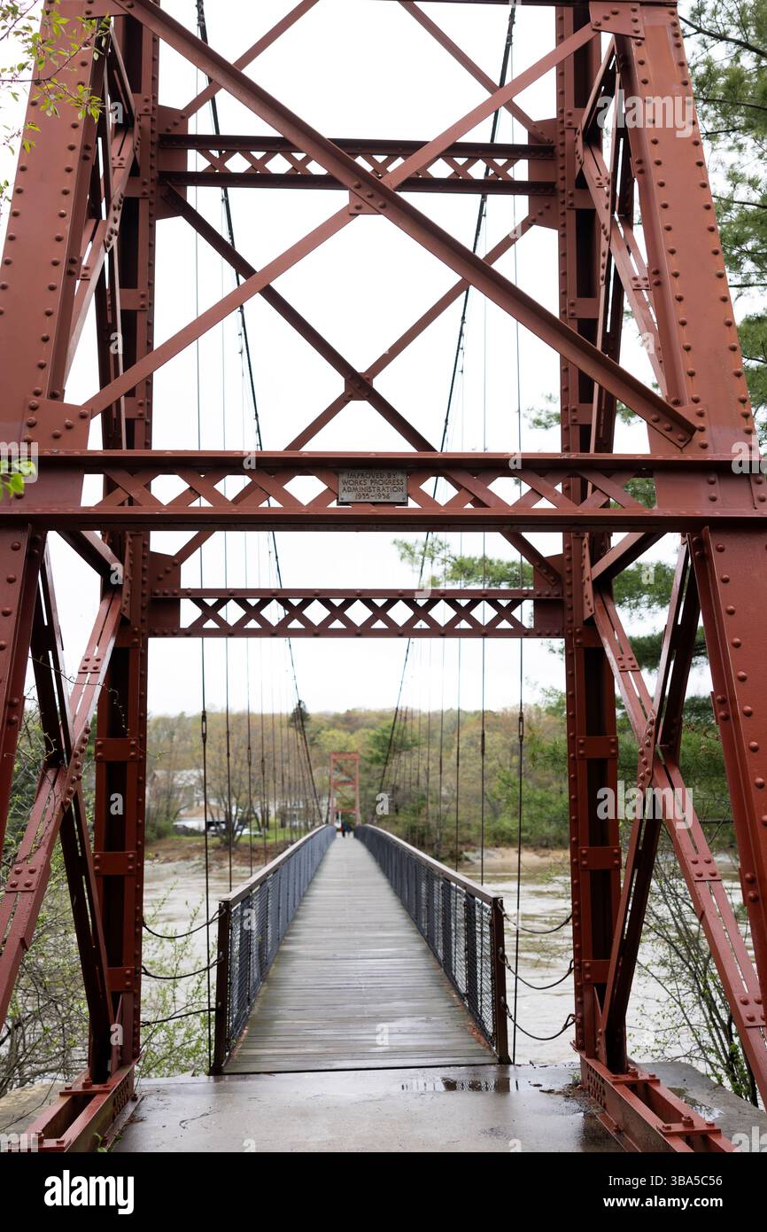 Androscoggin swinging bridge hi-res stock photography and images - Alamy