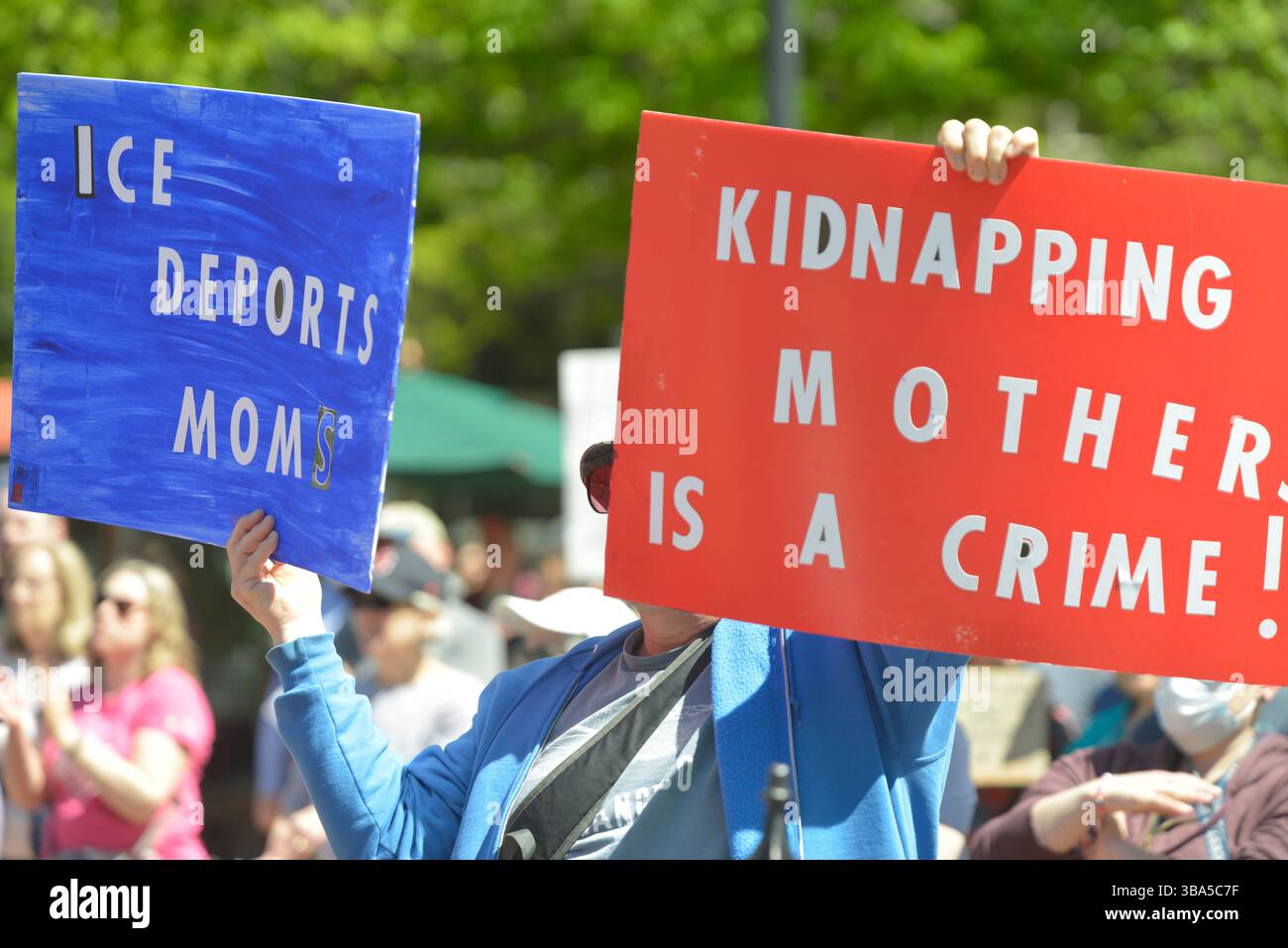 May 11, 2025, Worcester, Ma, USA: Angry residents demonstrate on ...