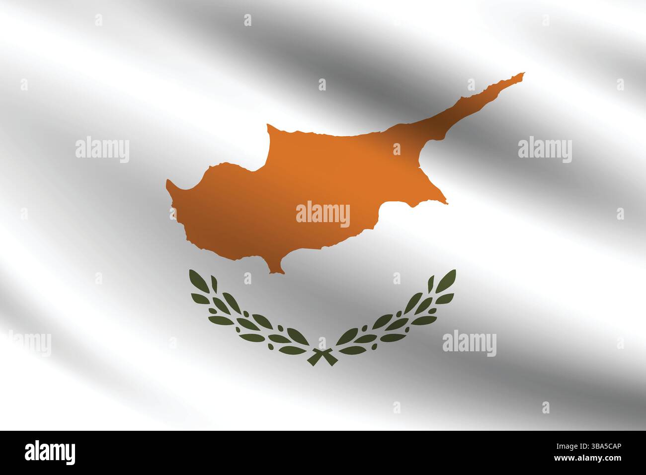 Flag of Cyprus. Cyprus flag official colors and proportion digital ...