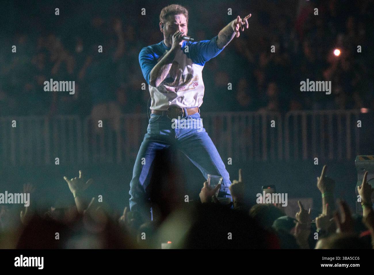 Post Malone performs during The BIG ASS Stadium Tour on Sunday, May 11 ...