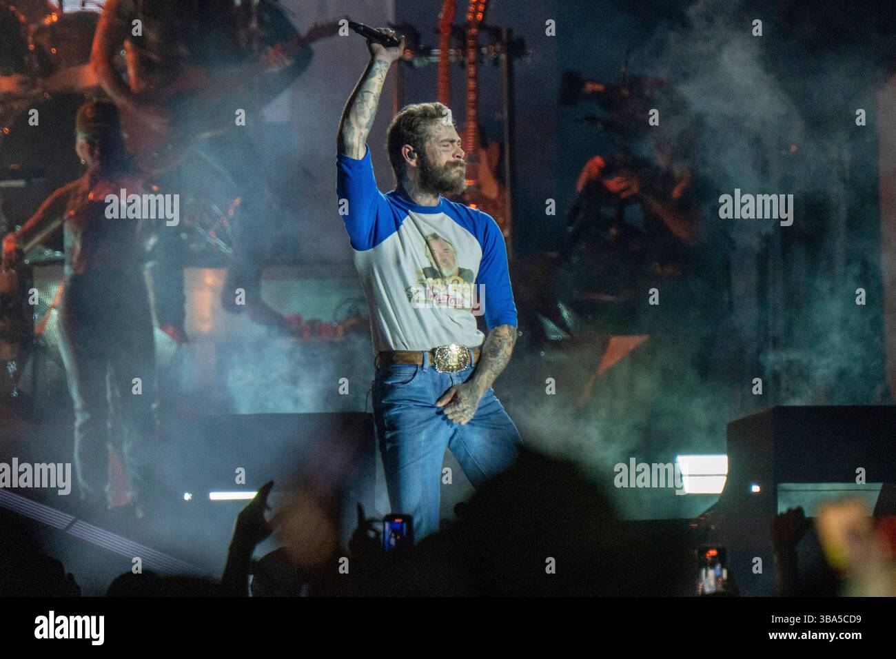 Post Malone performs during The BIG ASS Stadium Tour on Sunday, May 11 ...