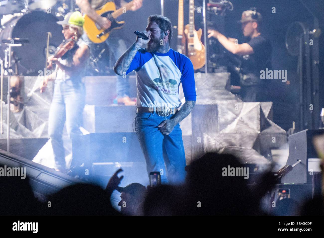 Post Malone performs during The BIG ASS Stadium Tour on Sunday, May 11 ...