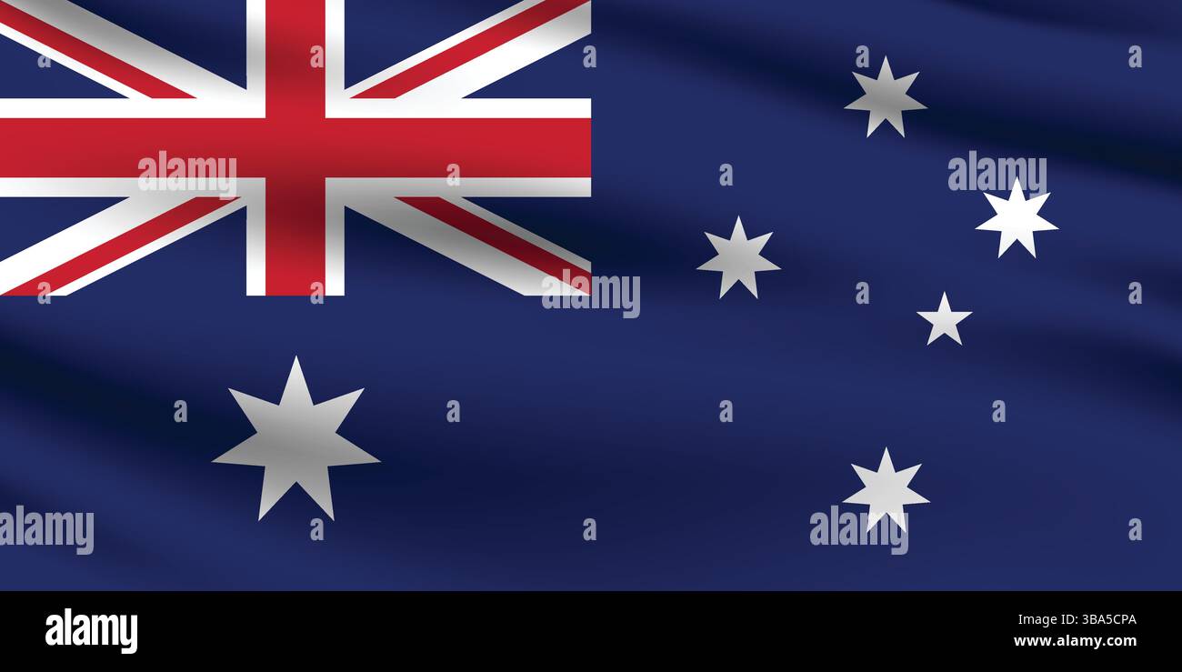 Flag of Australia. Australia flag official colors and proportion ...