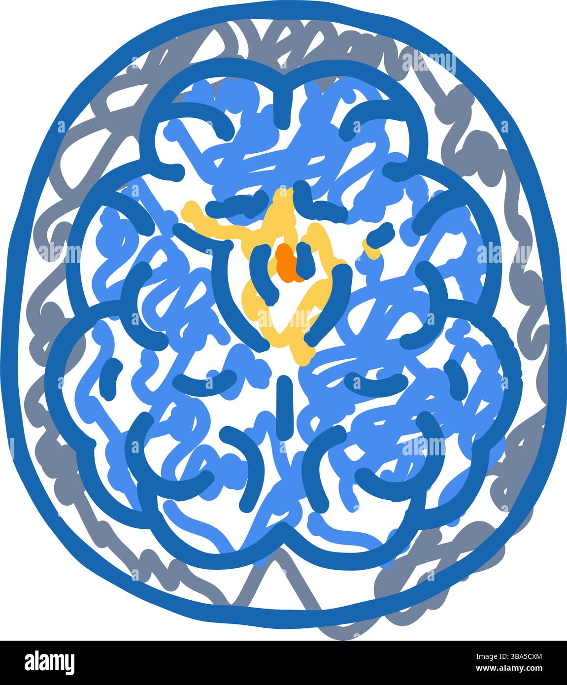 neuroimaging neuroscience neurology icon doodle illustration Stock Vector Image & Art - Alamy