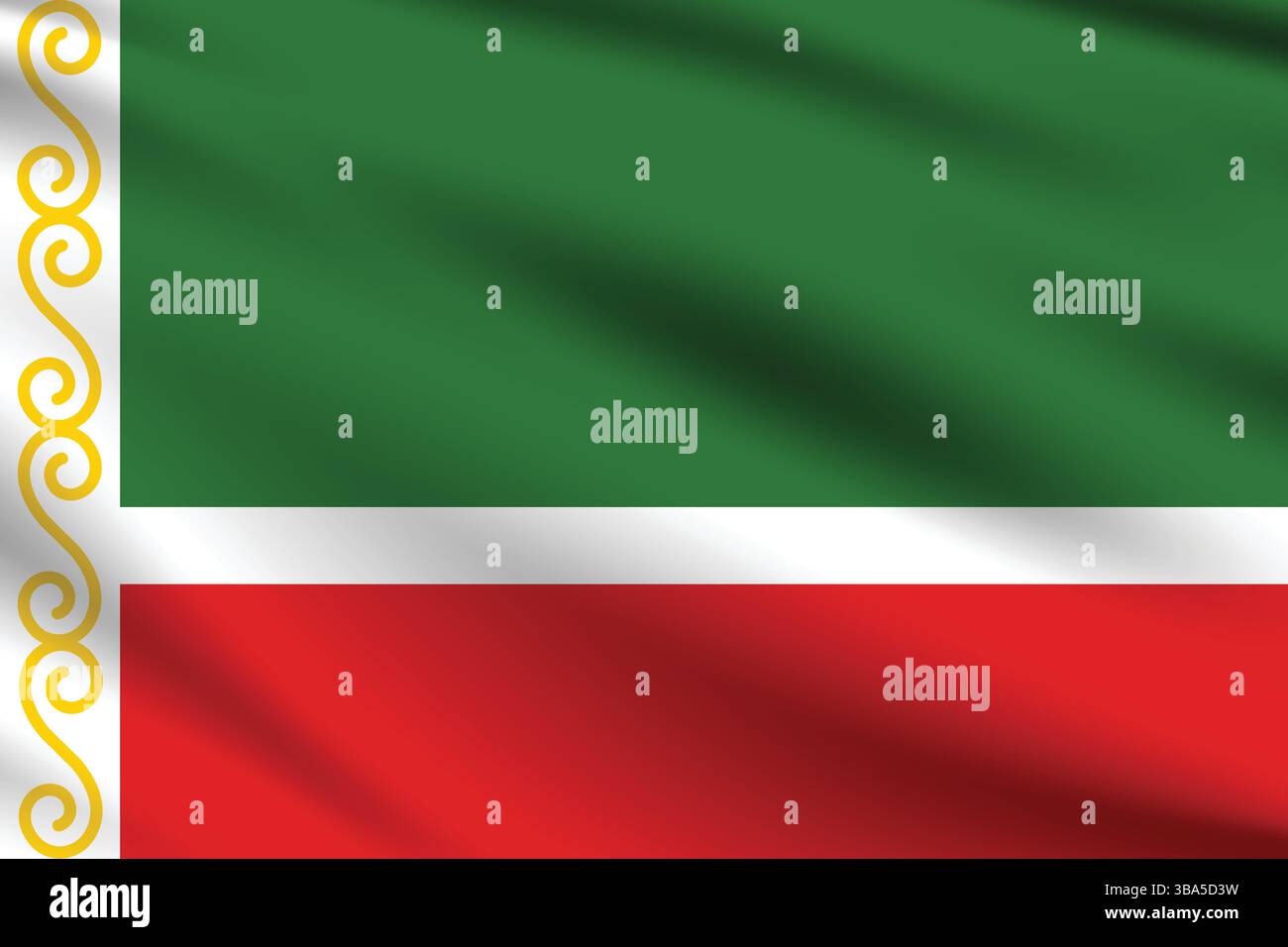 Flag of Chechnya. Chechnya flag official colors and proportion digital ...