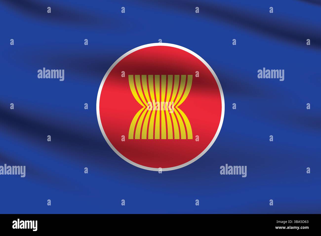 Flag of Association of Southeast Asian Nations. ASAN flag official ...