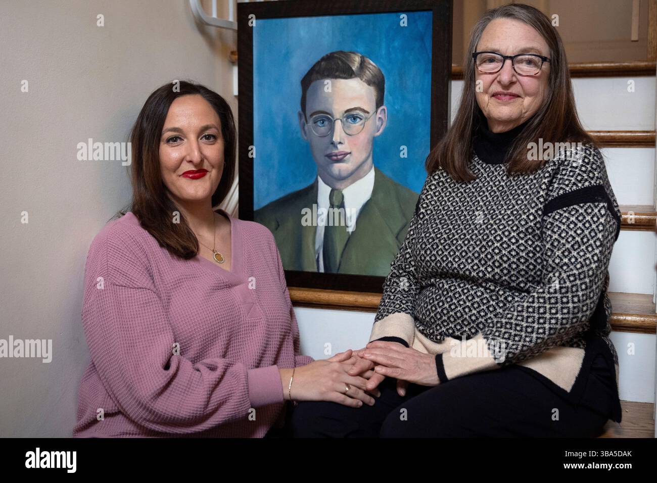 Anna Eisenberg, left, and her mother Cathy Votaw, 69, pose with a ...