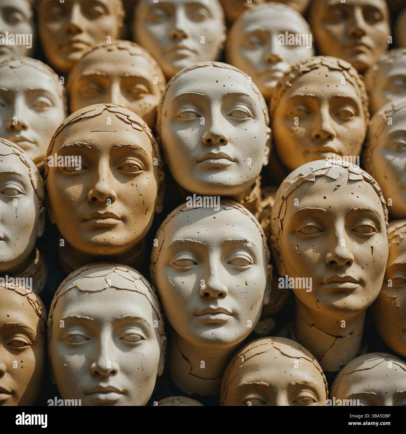 Ancient Romain ceramic masks Stock Photo - Alamy